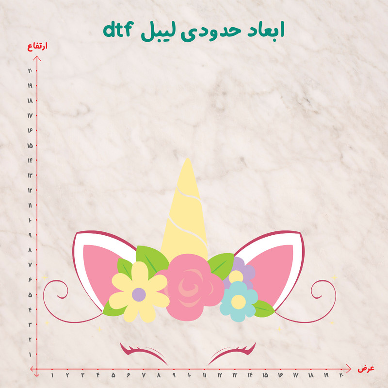قیمت و خرید استیکر پارچه و لباس مدل dtf طرح یونیکورن کد H20.37 مجموعه 6 عددی