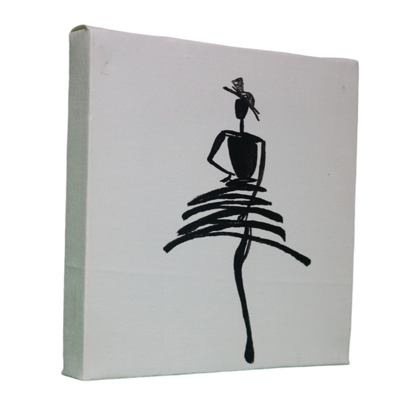 قیمت و خرید تابلو نقاشی طرح دختر کلاهدار کد AD33