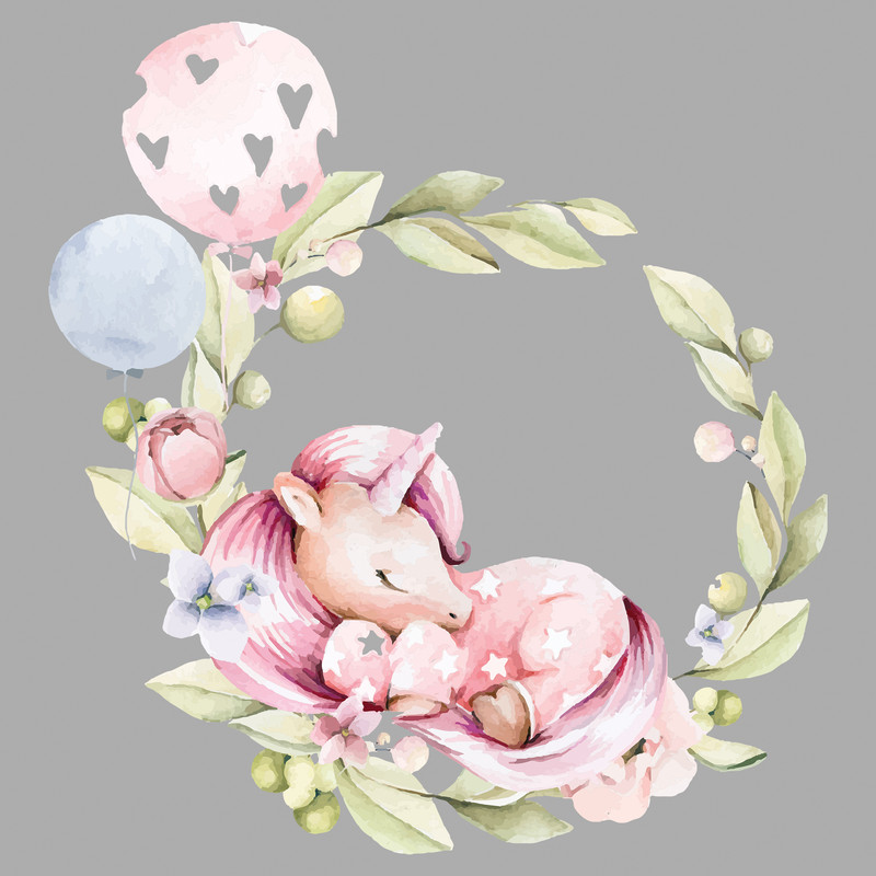 قیمت و خرید استیکر پارچه و لباس مدل dtf طرح یونیکورن کد H20.490 مجموعه 3 عددی