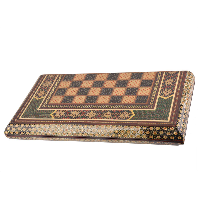 قیمت و خرید صفحه شطرنج خاتم کاری هنرلوکس مدل شایان