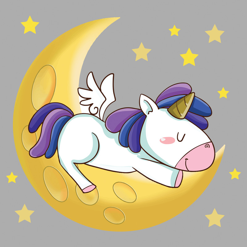 قیمت و خرید استیکر پارچه و لباس مدل dtf طرح یونیکورن کد H20.730 مجموعه 3 عددی