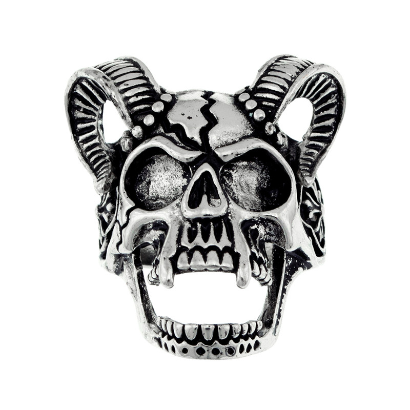 قیمت و خرید انگشتر مردانه برانت طرح جمجمه