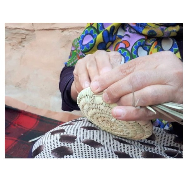 قیمت و خرید سبد حصیری مدل کپوبافی کد KS20