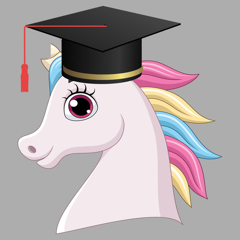 قیمت و خرید استیکر پارچه و لباس مدل dtf طرح یونیکورن کد H20.162 مجموعه 6 عددی