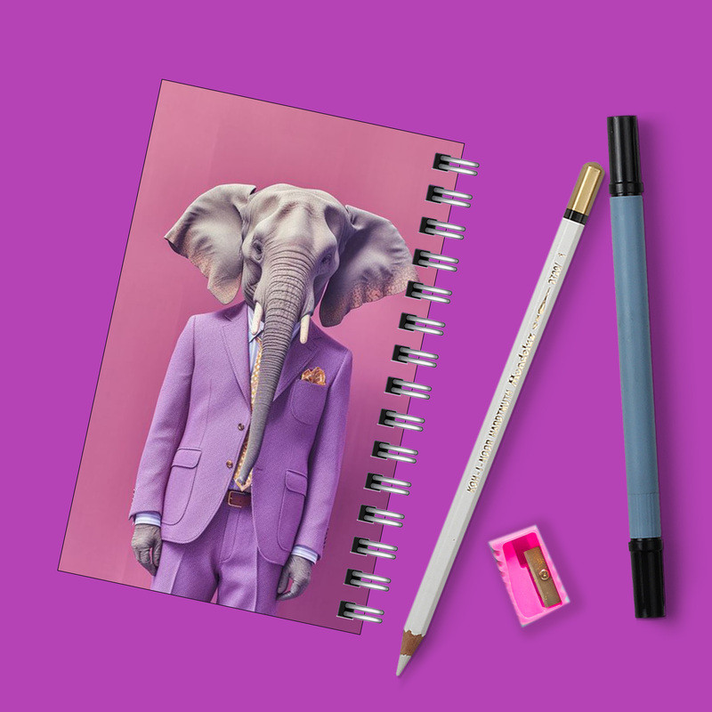 قیمت و خرید دفترچه یادداشت مدل to do list طرح فیل شیک پوش کد 7837953