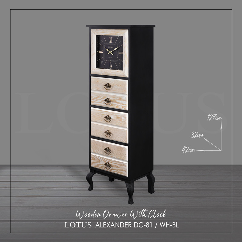 قیمت و خرید ساعت ایستاده لوتوس مدل 81 الکساندر-WH-BL