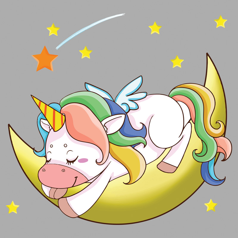 قیمت و خرید استیکر پارچه و لباس مدل dtf طرح یونیکورن کد H20.728 مجموعه 3 عددی