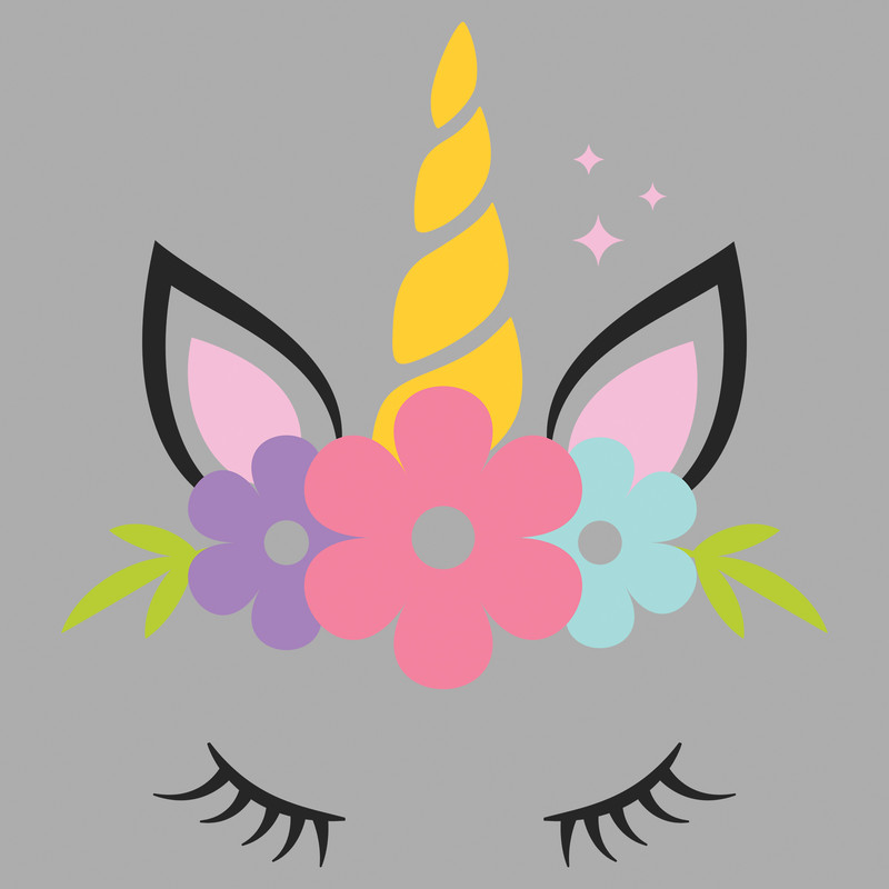 قیمت و خرید استیکر پارچه و لباس مدل dtf طرح یونیکورن کد H20.78 مجموعه 6 عددی