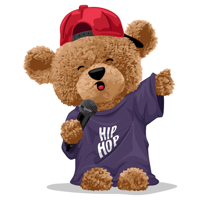 قیمت و خرید استیکر پارچه و لباس مدل dtf طرح تدی کد H20.41 مجموعه 6 عددی