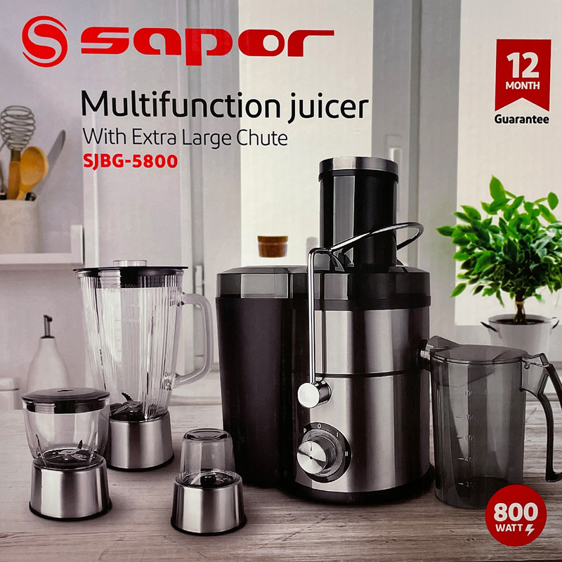 قیمت و خرید آبميوه گيري 4 كاره ساپر مدل SJBG-5800