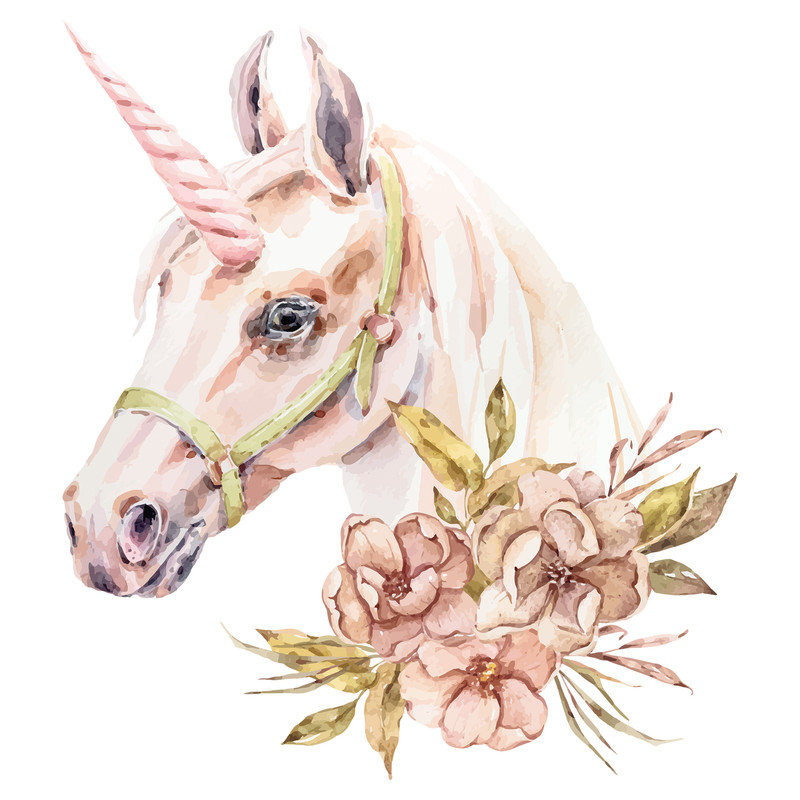 قیمت و خرید استیکر پارچه و لباس مدل dtf طرح یونیکورن کد H20.144 مجموعه 3 عددی