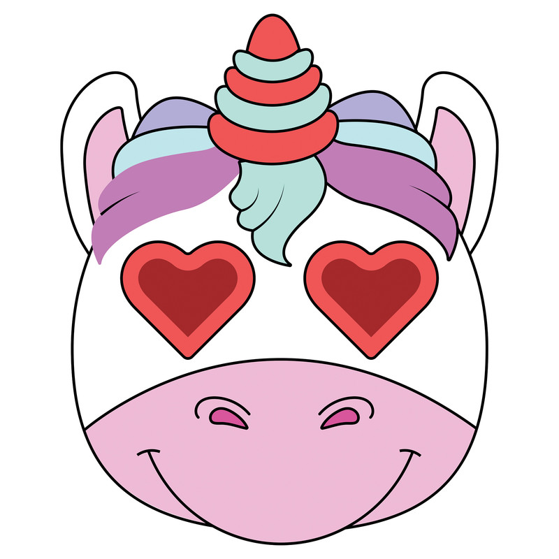 قیمت و خرید استیکر پارچه و لباس مدل dtf طرح یونیکورن کد H20.456 مجموعه 3 عددی