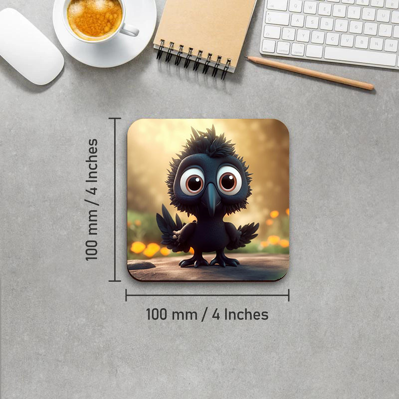 قیمت و خرید زیر لیوانی کاکتی طرح حیوانات کارتونی مدل mp27485