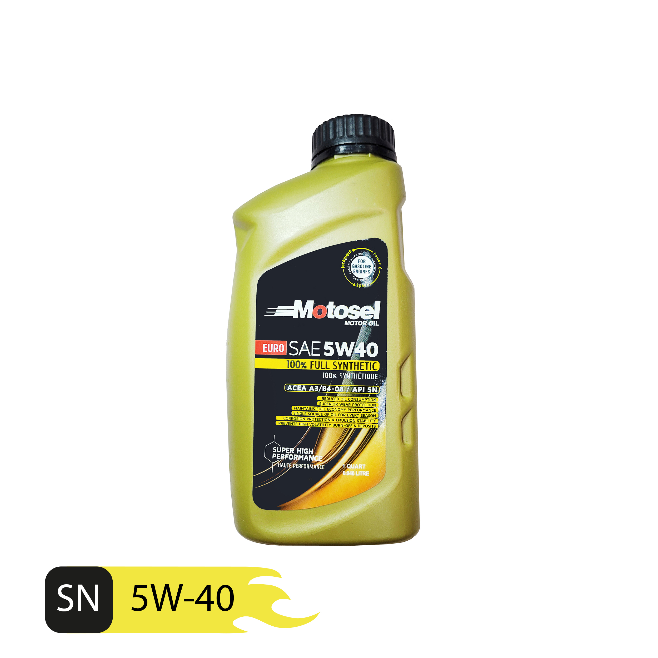 قیمت و مشخصات روغن موتور خودرو موتوسل مدل 5W40 SN حجم 1 لیتر - زیراکو