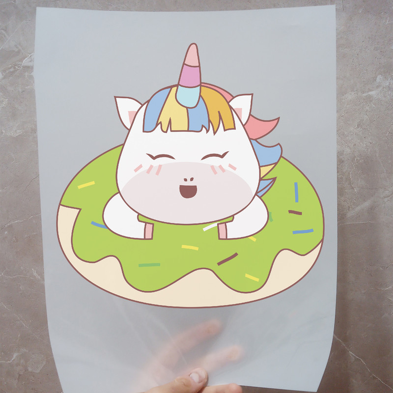 قیمت و خرید استیکر پارچه و لباس مدل dtf طرح یونیکورن کد H20.175 مجموعه 3 عددی