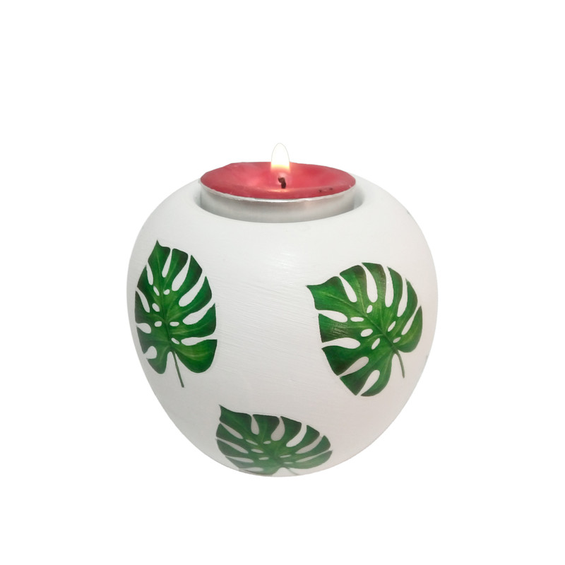 قیمت و خرید جاشمعی مدل برگ انجیری کد 3 بسته دو عددی