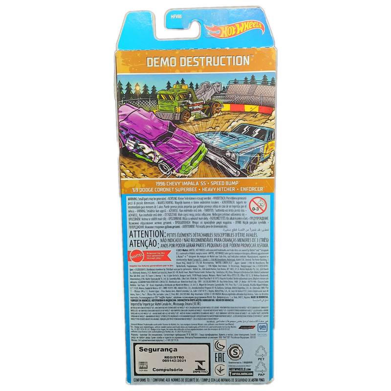 قیمت و خرید ماشین بازی هات ویلز مدل Hot Wheels Pack-5 DEMO DESTRUCTION ...