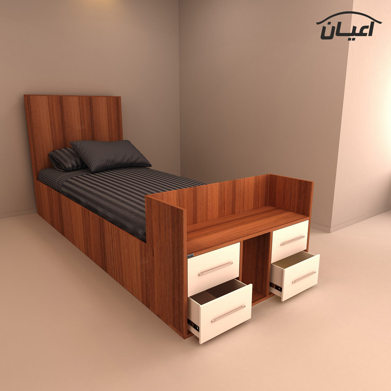 قیمت و خرید تخت خواب یکنفره اعیان مدل FH362 سایز 90x200 سانتی متر