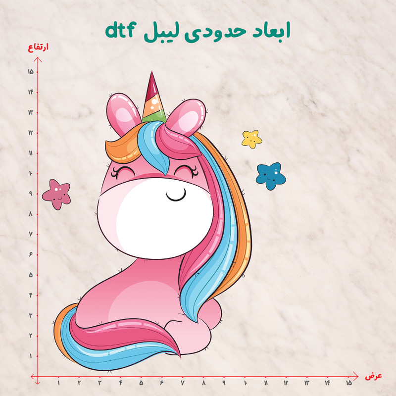 قیمت و خرید استیکر پارچه و لباس مدل dtf طرح یونیکورن کد H15.447 مجموعه 4 عددی