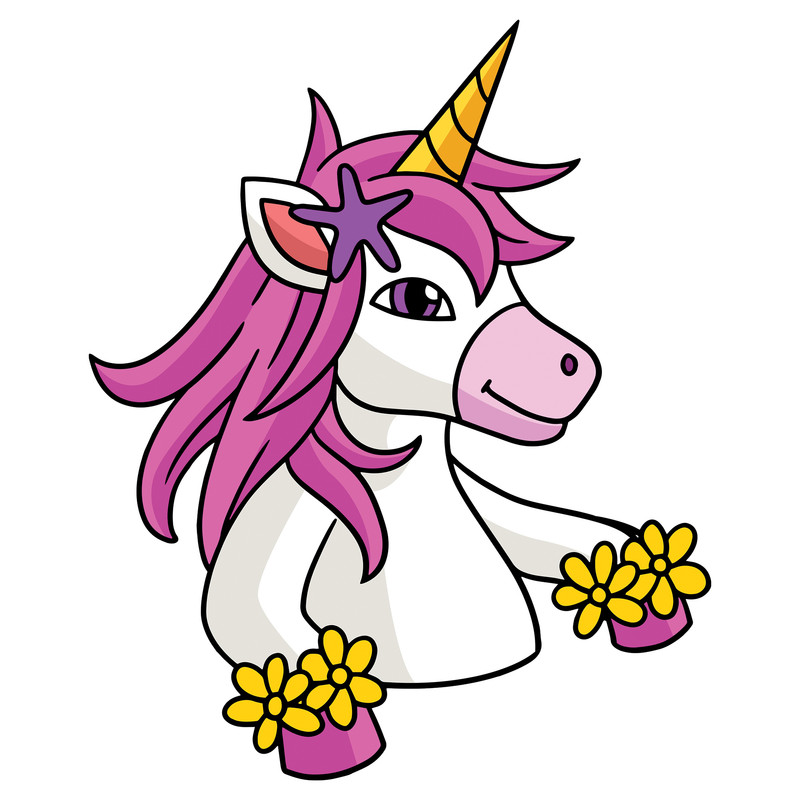 قیمت و خرید استیکر پارچه و لباس مدل dtf طرح یونیکورن کد H20.794 مجموعه 3 عددی