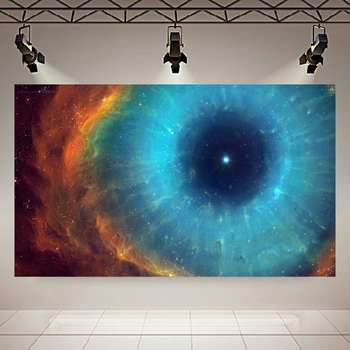 قیمت و خرید تابلو بوم طرح کهکشان و ستارگان مدل چشم هستی کد AR1690