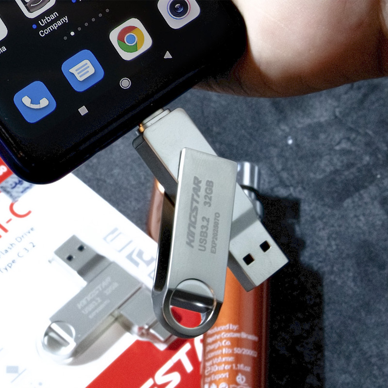 قیمت و خرید فلش مموری OTG کینگ استار مدل C60 ظرفیت 32 گیگابایت