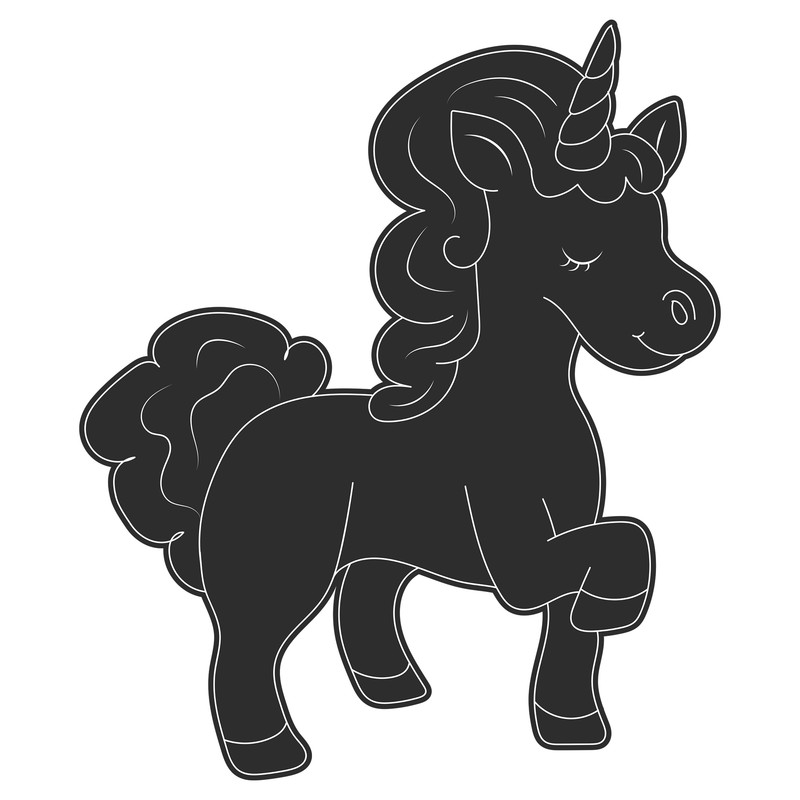 قیمت و خرید استیکر پارچه و لباس مدل dtf طرح یونیکورن کد H15.1205 مجموعه 4 عددی