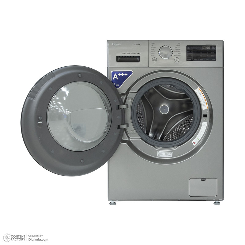 قیمت و خرید ماشین لباسشویی جی پلاس مدل GWM-M730T ظرفیت 7 کیلوگرم