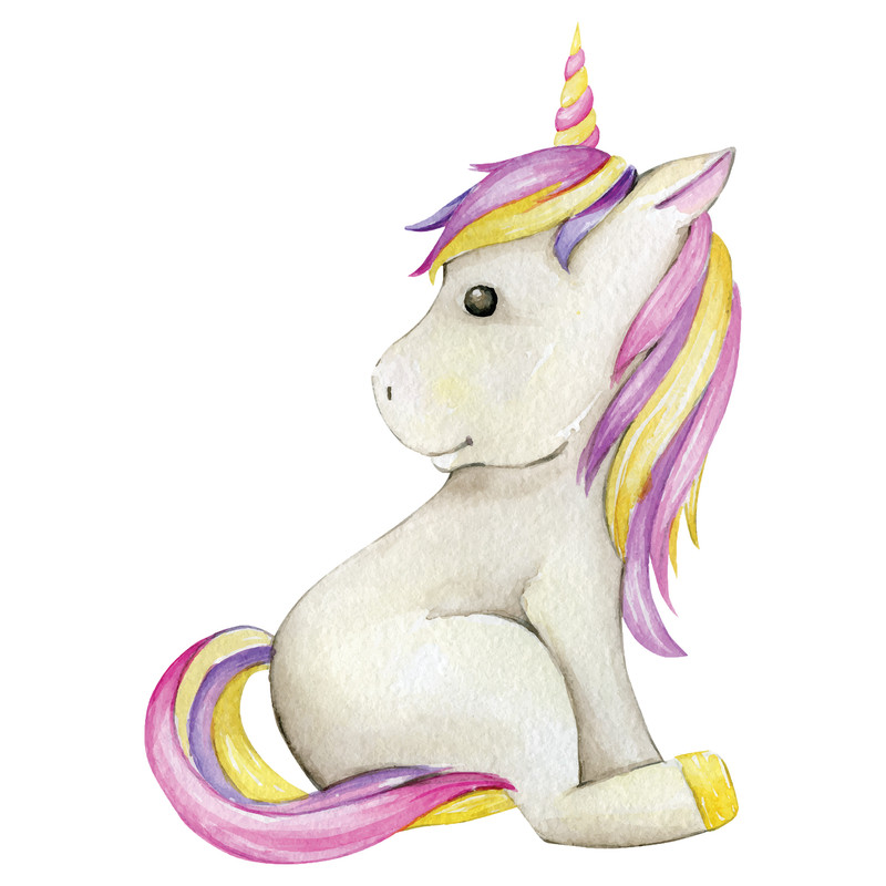 قیمت و خرید استیکر پارچه و لباس مدل dtf طرح یونیکورن کد H20.512 مجموعه 3 عددی