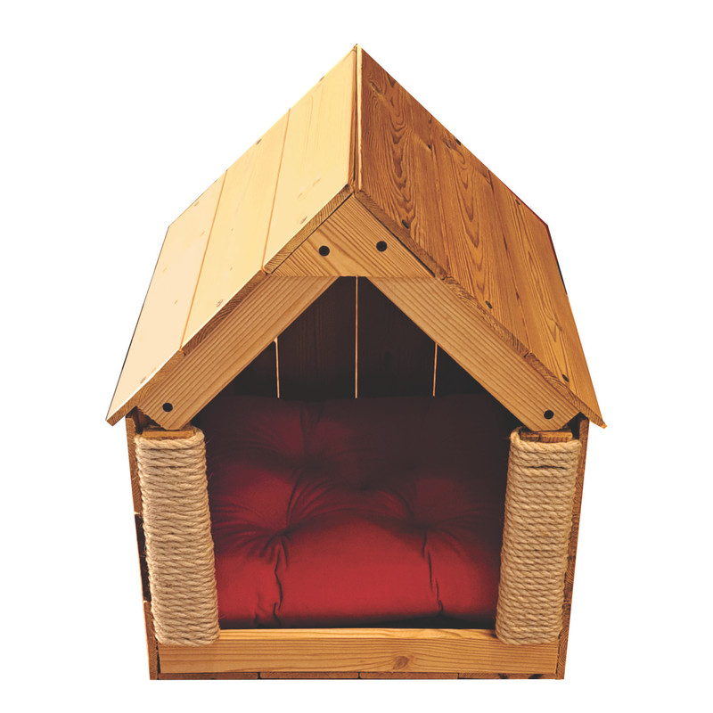 قیمت و خرید لانه گربه و سگ مدل کلبه چوبی بتا