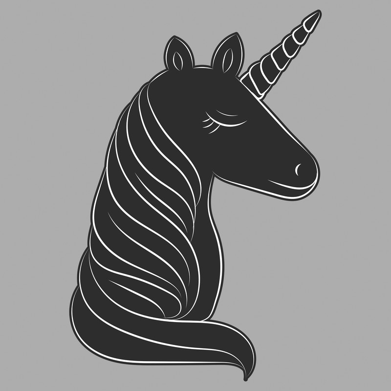 قیمت و خرید استیکر پارچه و لباس مدل dtf طرح یونیکورن کد H15.1212 مجموعه 4 عددی