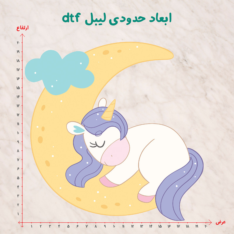 قیمت و خرید استیکر پارچه و لباس مدل dtf طرح یونیکورن کد H20.177 مجموعه 3 عددی