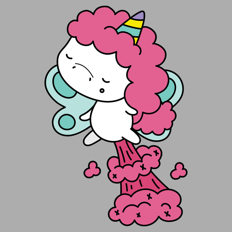 قیمت و خرید استیکر پارچه و لباس مدل dtf طرح یونیکورن کد H15.889 مجموعه 4 عددی