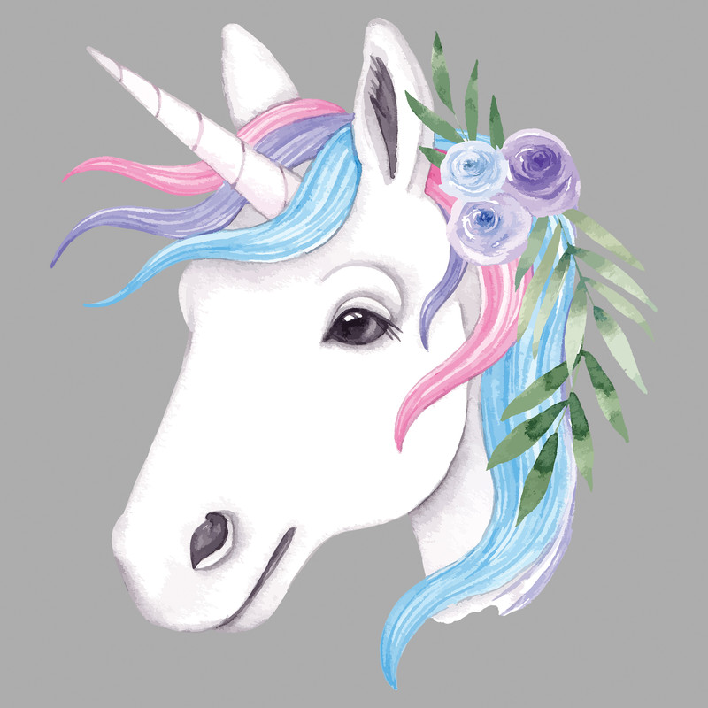 قیمت و خرید استیکر پارچه و لباس مدل dtf طرح یونیکورن کد H15.133 مجموعه 4 عددی