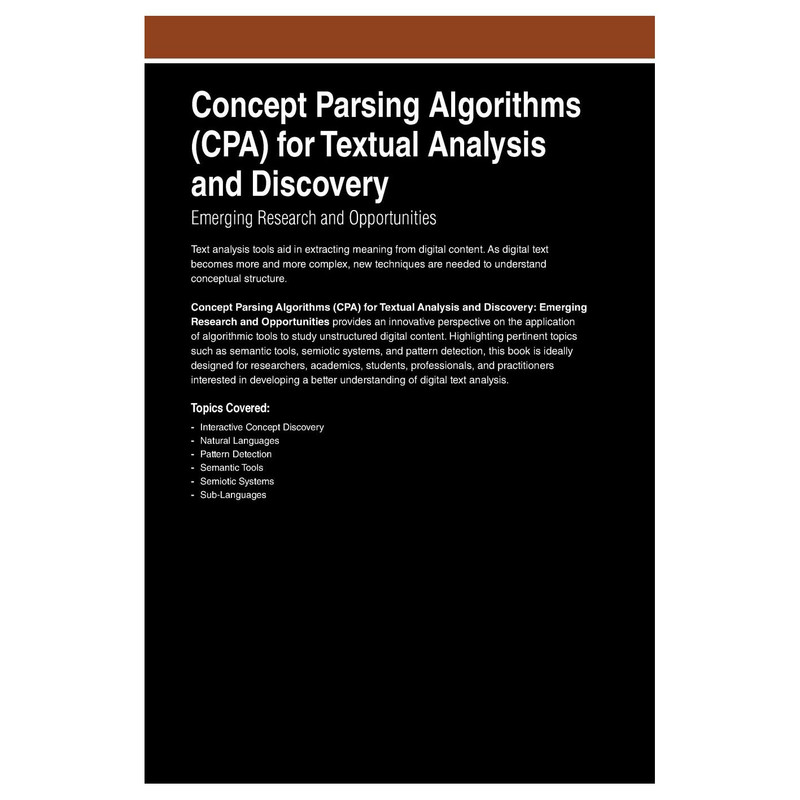 قیمت و خرید کتاب Concept Parsing Algorithms (CPA) for Textual Analysis ... قیمت و خرید کتاب Concept Parsing Algorithms (CPA) for Textual Analysis ...