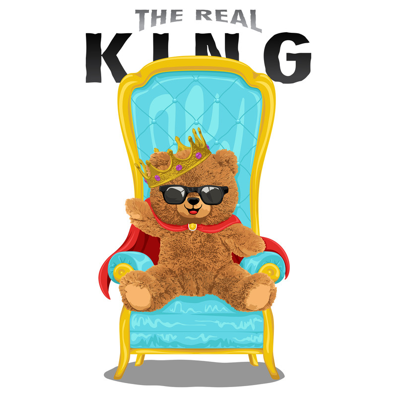 قیمت و خرید استیکر پارچه و لباس مدل dtf طرح تدی کد H15.28 مجموعه 4 عددی