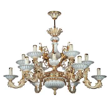 قیمت و خرید لوستر 18 شعله چشمه نور کد S3682/6GWT