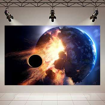 قیمت و خرید تابلو بوم طرح سیاره زمین مدل انفجار کد AR6450