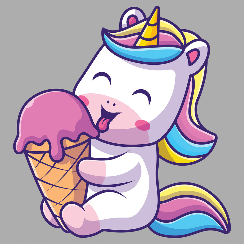 قیمت و خرید استیکر پارچه و لباس مدل dtf طرح یونیکورن کد H20.630 مجموعه 3 عددی