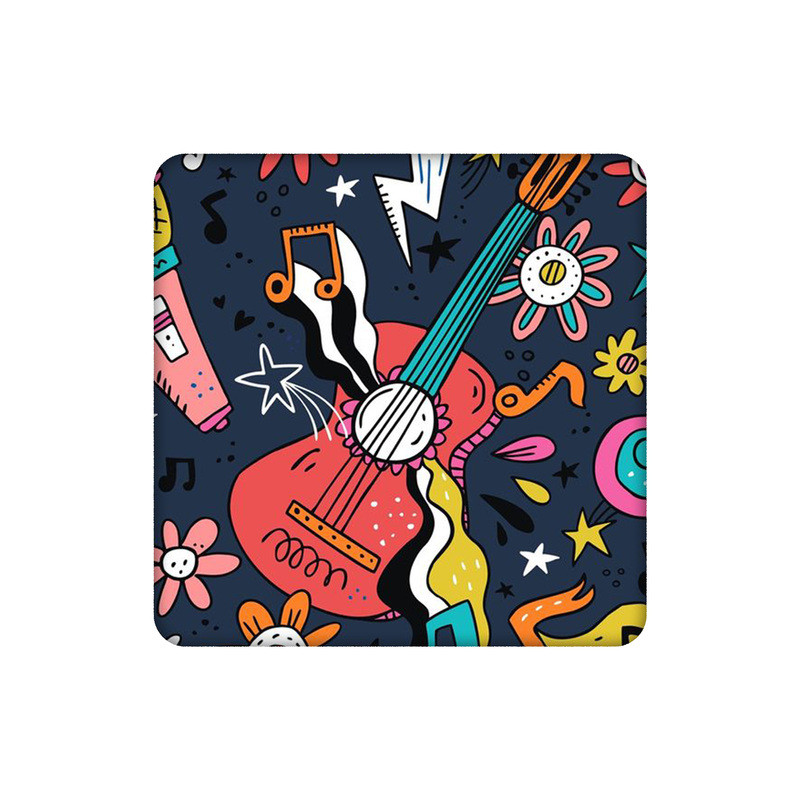 قیمت و خرید زیرلیوانی طرح پترن گیتار و موسیقی کد 4033191