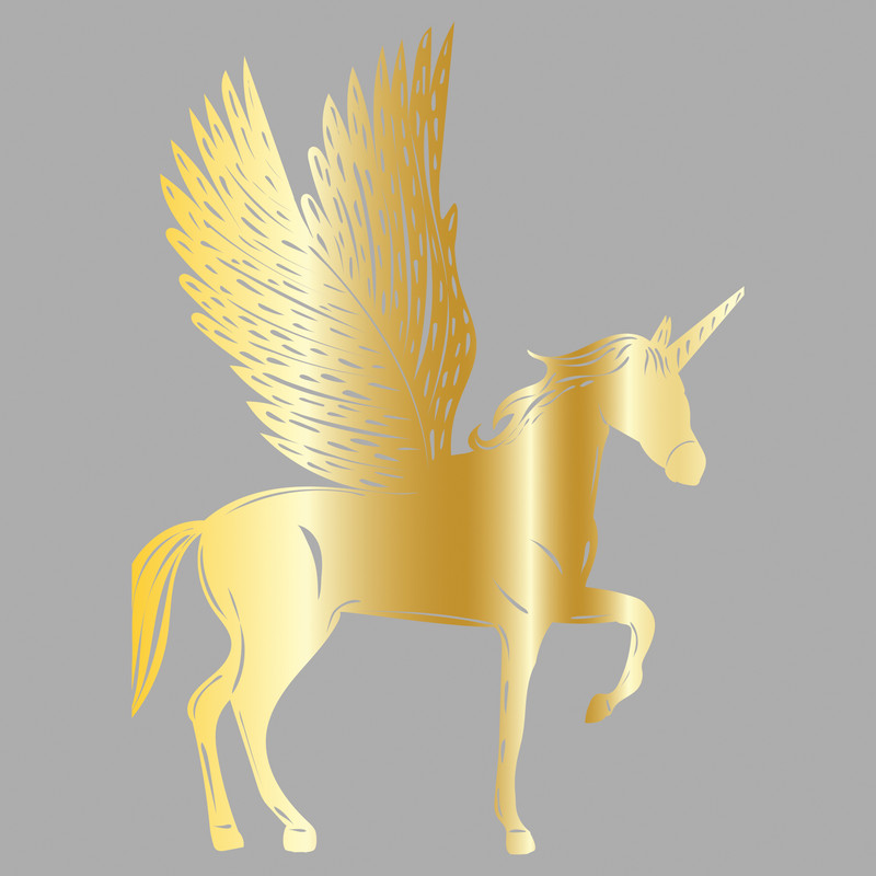 قیمت و خرید استیکر پارچه و لباس مدل dtf طرح یونیکورن کد H20.1112 مجموعه 3 عددی