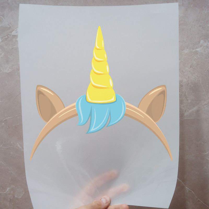 مشخصات، قیمت و خرید استیکر پارچه و لباس مدل dtf طرح یونیکورن کد H15.91 مجموعه 4 عددی | دیجی‌کالا