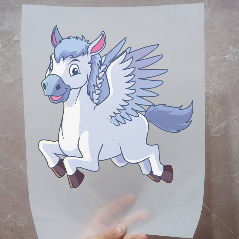 قیمت و خرید استیکر پارچه و لباس مدل dtf طرح یونیکورن کد H20.1017 مجموعه 3 عددی