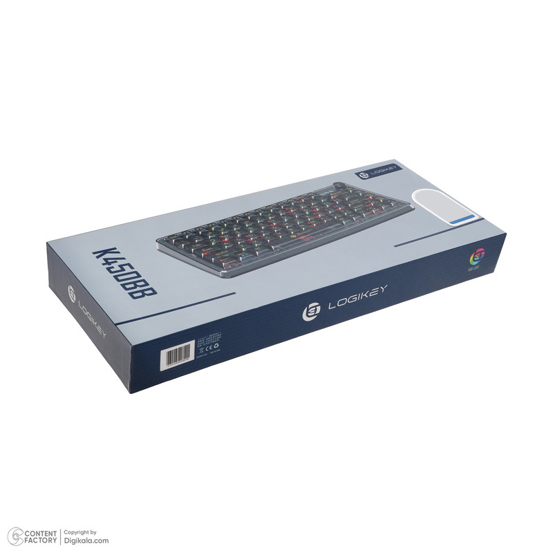 قیمت و خرید کیبورد بی سیم گیمینگ لاجی کی مدل K450BB، سوییچ مکانیکال شفاف، Tenkeyless، نورپردازی RGB