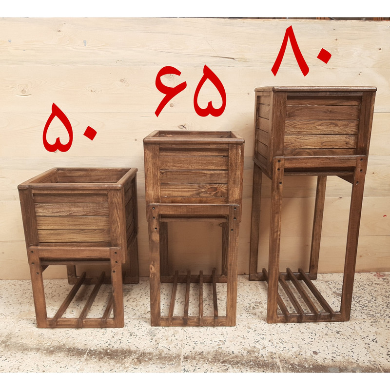 قیمت و خرید استند گلدان مدل DT0010 مجموعه 3 عددی