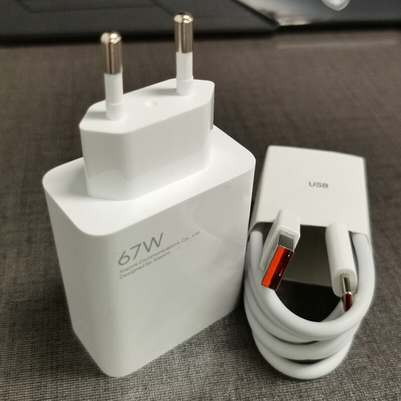 قیمت و خرید شارژر دیواری 67 وات مدل power adapter به همراه کابل تبدیل usb_c