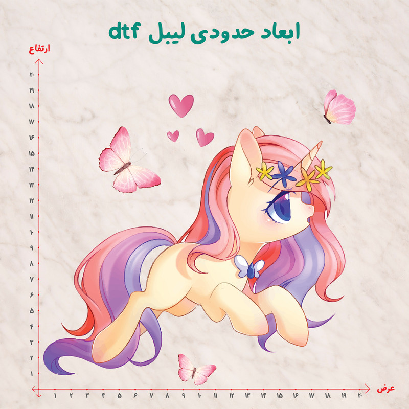 قیمت و خرید استیکر پارچه و لباس مدل dtf طرح یونیکورن کد H20.345 مجموعه 3 عددی