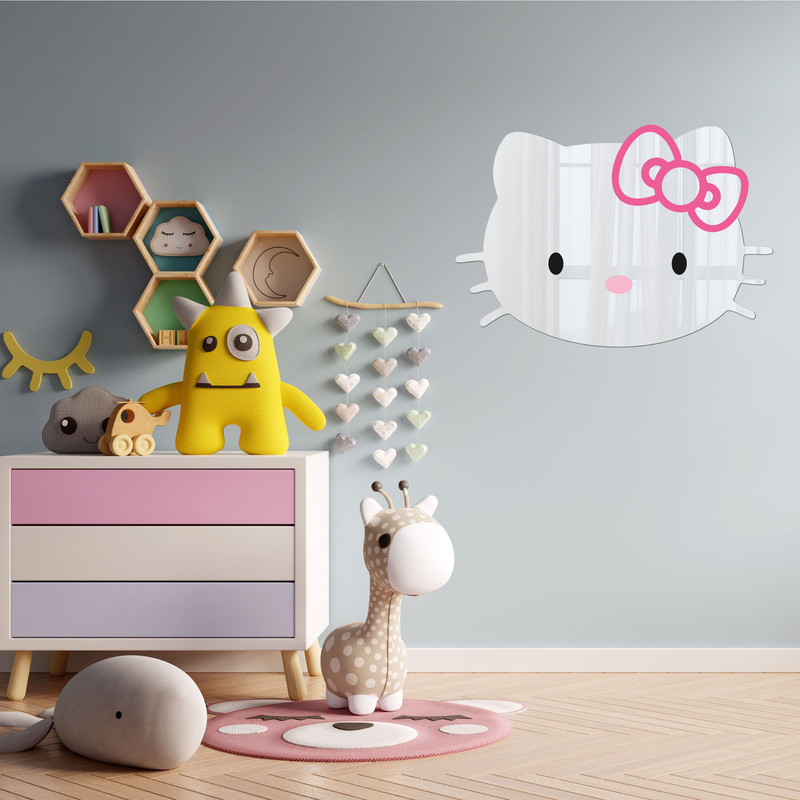 قیمت و خرید آینه فانتزی طرح کیتی