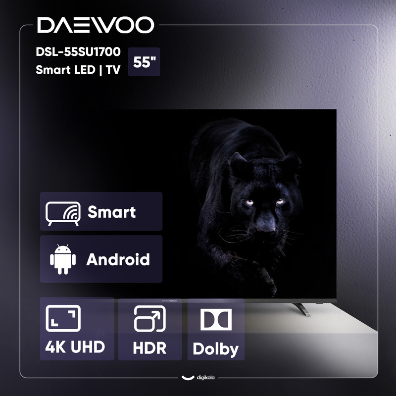 قیمت و خرید تلویزیون ال ای دی هوشمند دوو مدل DSL-55SU1700 سایز 55 اینچ