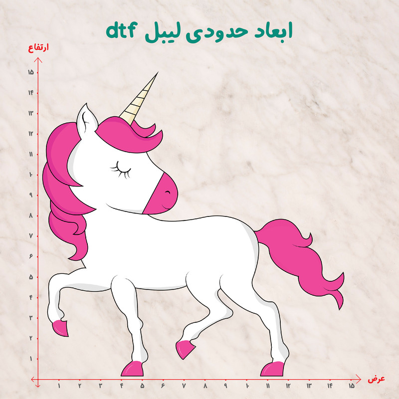 قیمت و خرید استیکر پارچه و لباس مدل dtf طرح یونیکورن کد H15.786 مجموعه 4 عددی